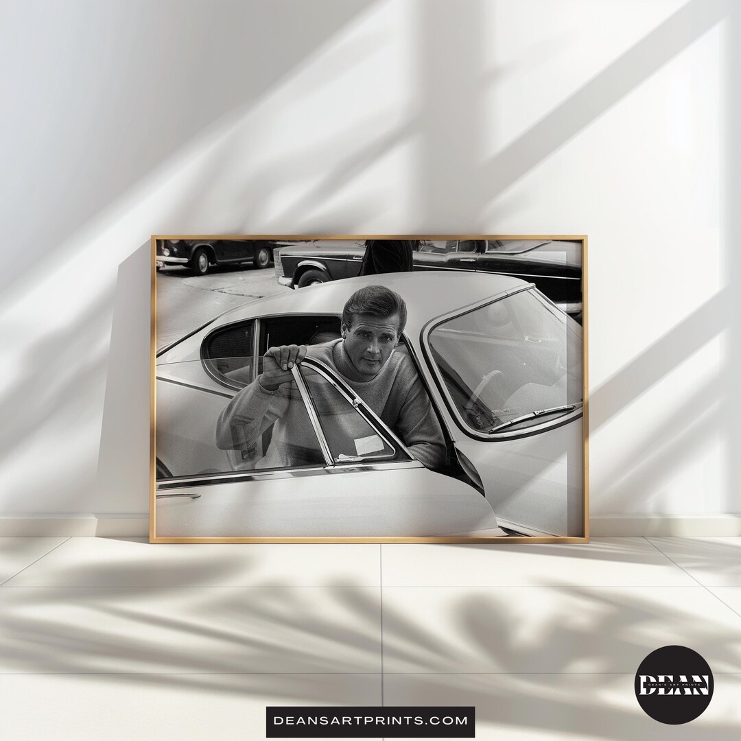 Roger Moore Poster • Bond Martini Roger Moore James Bond Print Bond Art ...