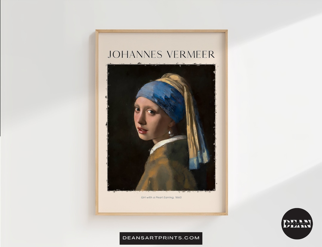 Girl With a Pearl Earring - 1665, Johannes Vermeer Print, Johannes ...