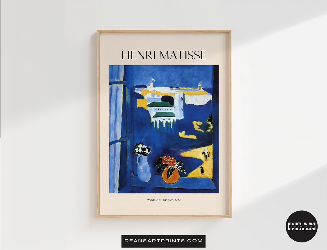Window at Tangier - 1912, Henri Matisse Print, Henri Matisse Paint ...