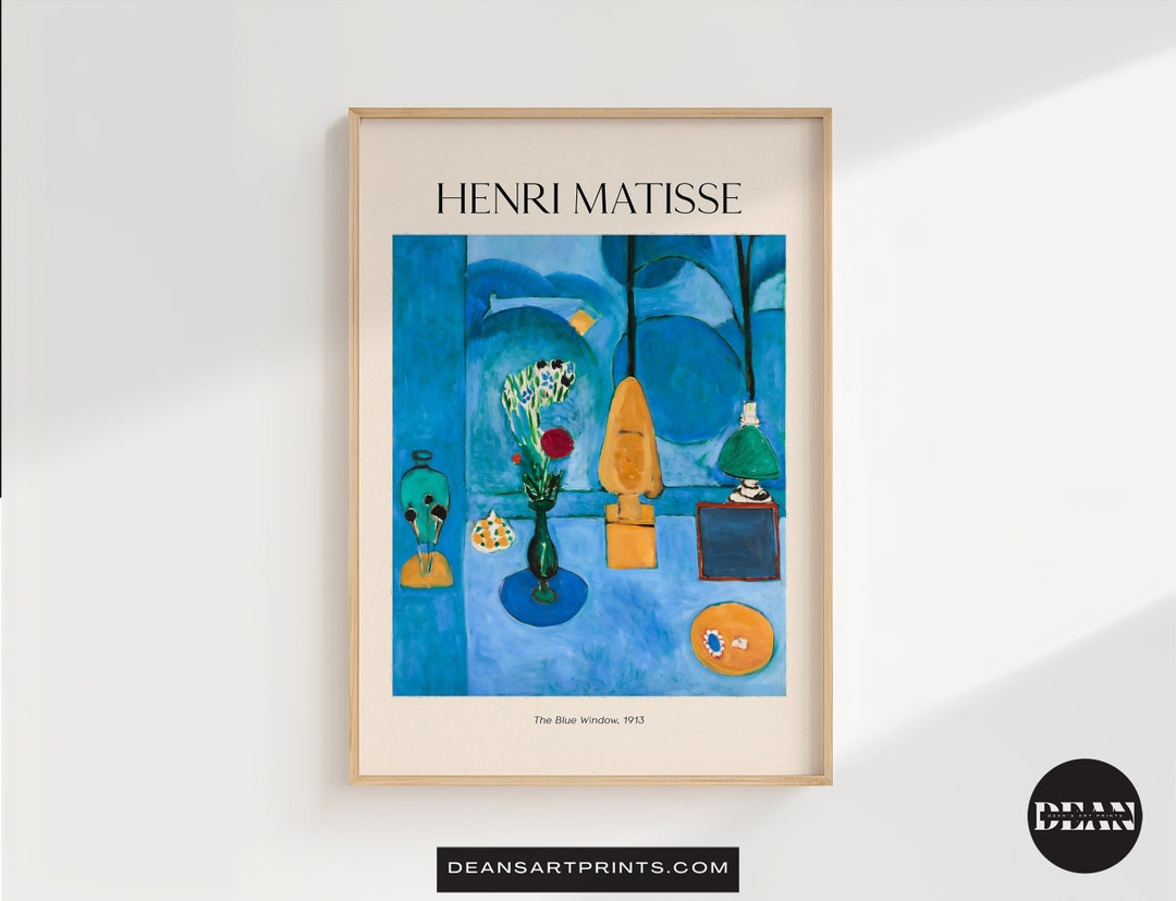 The Blue Window - 1913, Henri Matisse Print, Henri Matisse Paint, Henri ...