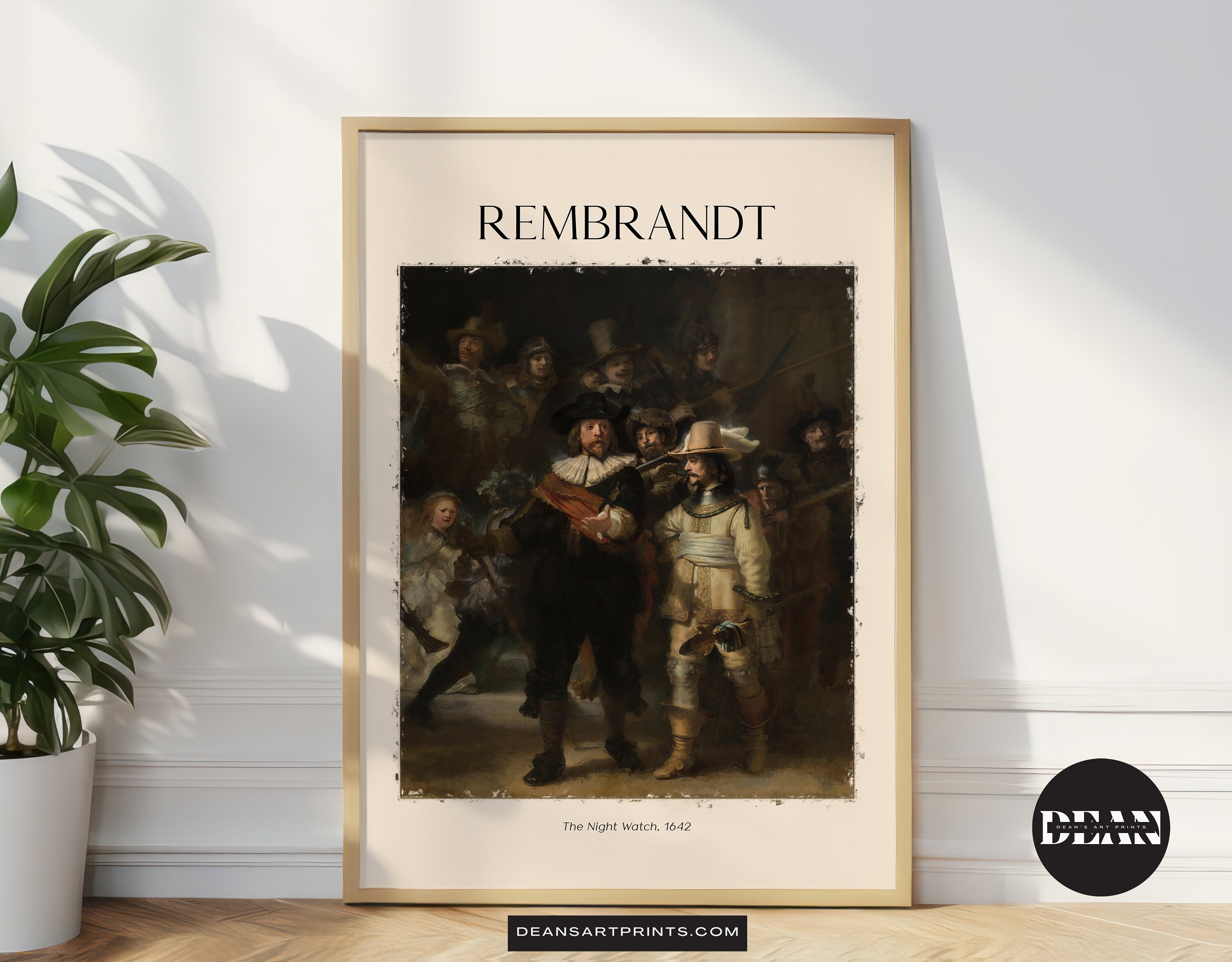 The Night Watch - 1642, Rembrandt Print, Rembrandt Paint, Rembrandt ...