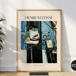 Goldfish and Palette - 1915, Henri Matisse Print, Henri Matisse Paint ...