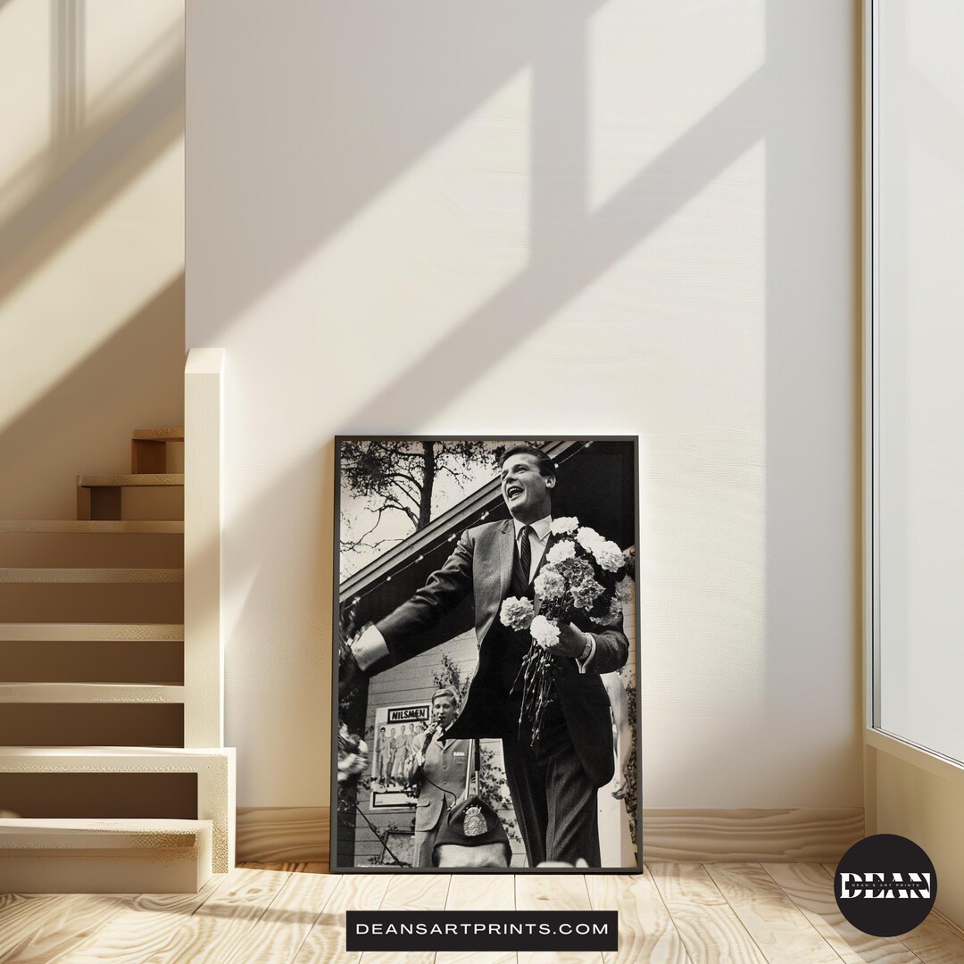 Roger Moore Poster • Bond Martini Roger Moore James Bond Print Bond Art ...