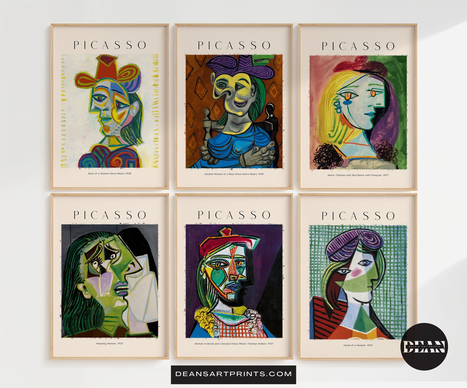 Picasso of 11 Prints, Gallery Wall Set, Picasso, Picasso Exhibition ...