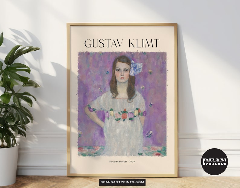 Mäda Primavesi - 1903, Gustav Klimt Print, Gustav Klimt Paint, Gustav ...