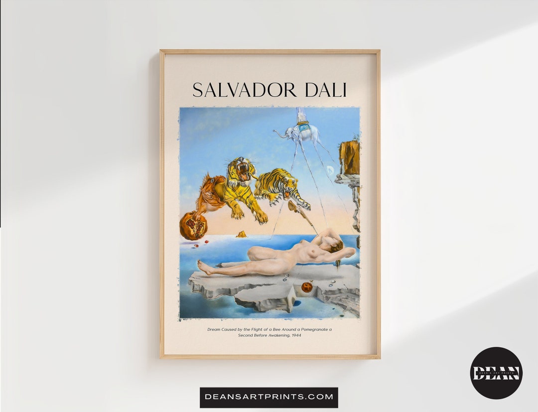 Dream Caused by the Flight of a Bee - 1944, Salvador Dali Print ...