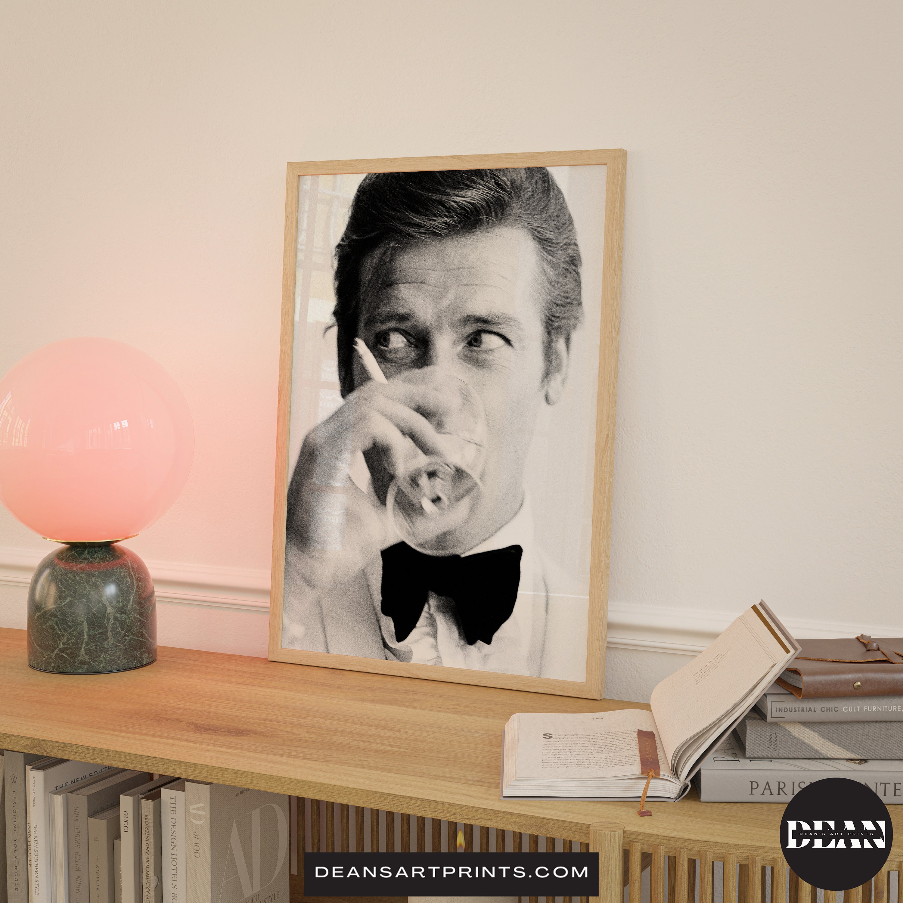 Roger Moore Poster Bond Martini Roger Moore James Bond Print Bond Art ...
