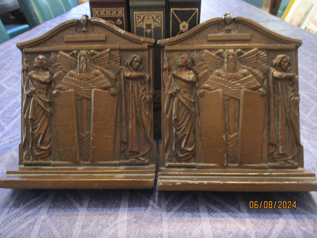 Unique Antique Bookends From the New Century Club boston 1925 Rare and ...