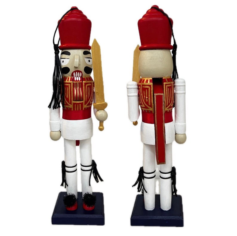 Greek Evzone Nutcracker 14" Red - Etsy