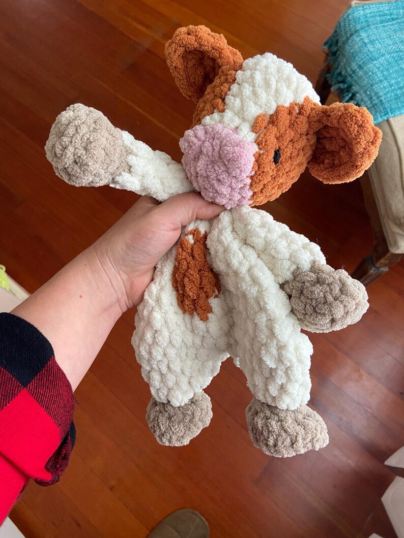 Moo Crew | Crochet Cow | Handmade Loveys | Crocheted Plushies - Etsy
