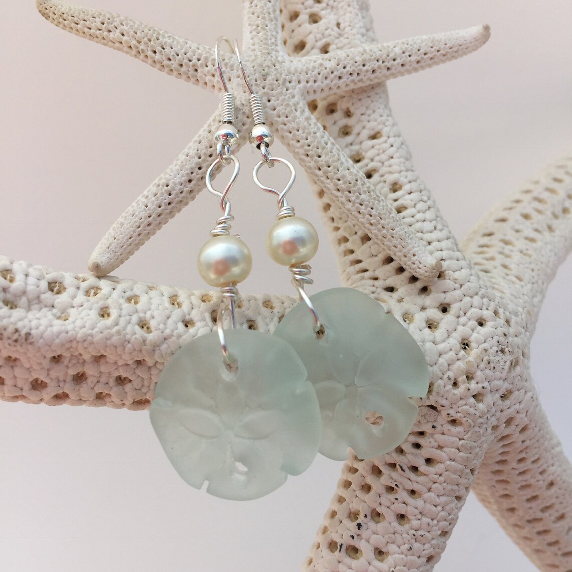 Sea Glass Earrings Seaglass Earrings Beach Glass Earring Etsy