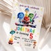 Plantilla de invitación de cumpleaños editable de Inside Out ...