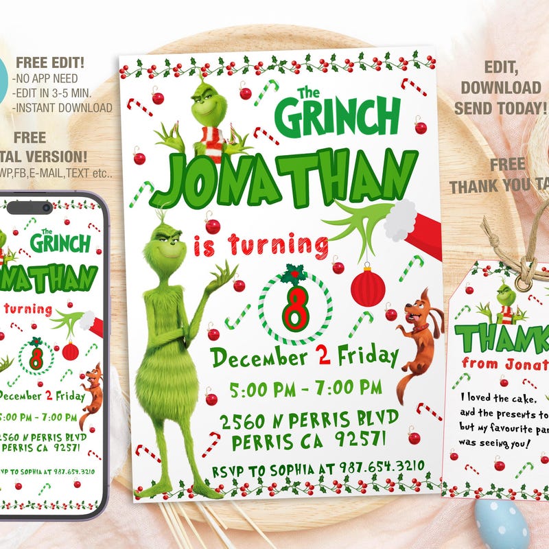 Grinch Party - Etsy