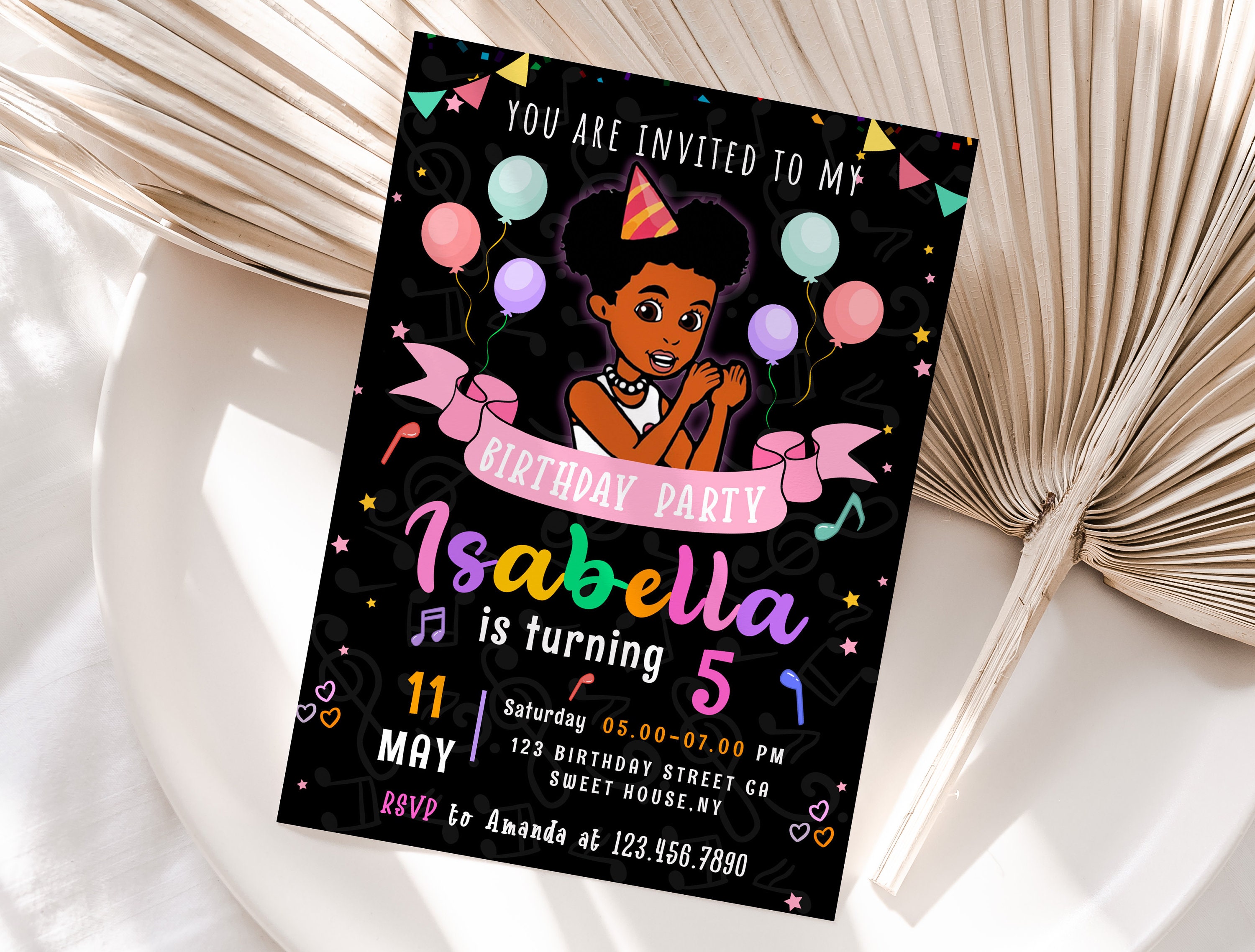 Editable Gracies Corner Birthday Invitation Template, Printable ...