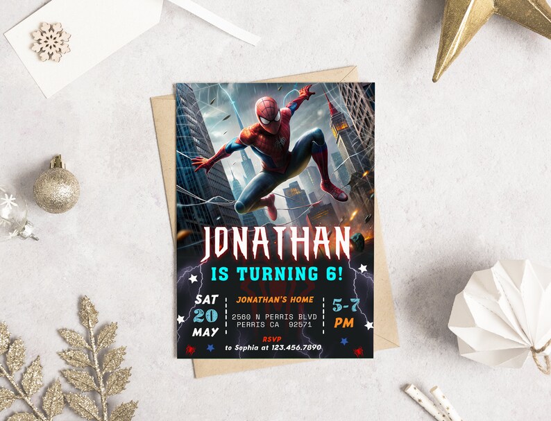 Editable Mobile Birthday Invitation Template, Birthday Party ...