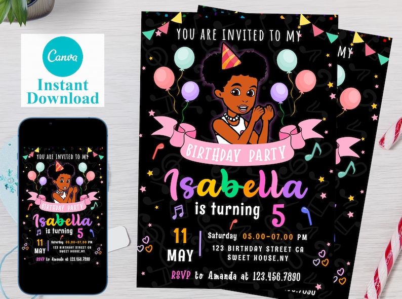 Editable Gracies Corner Birthday Invitation Template, Printable ...