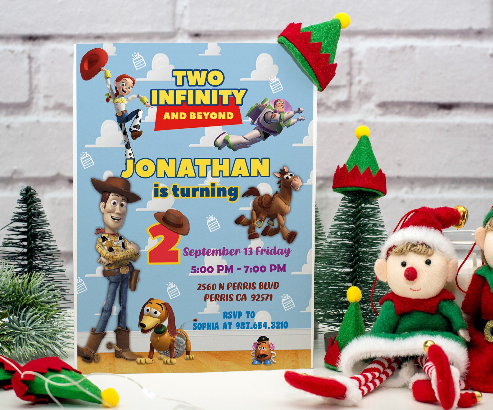 Editable Two Infinity and Beyond Birthday Invitation, Printable ...