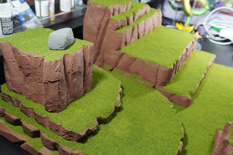 Dragon Ball Z Scenic Terrain Rocky Mountains and Grassy Fields Diorama ...