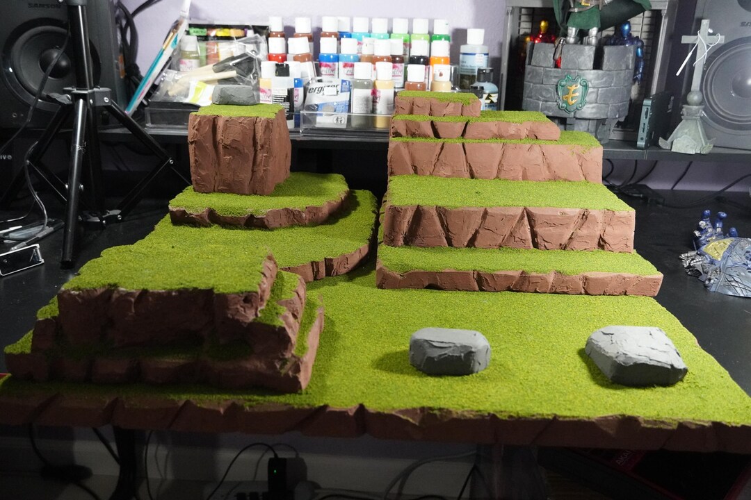 Dragon Ball Z Scenic Terrain Rocky Mountains and Grassy Fields Diorama ...