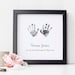 Baby Handprint Art Print, Personalized Hand Print Wall Art With Actual ...