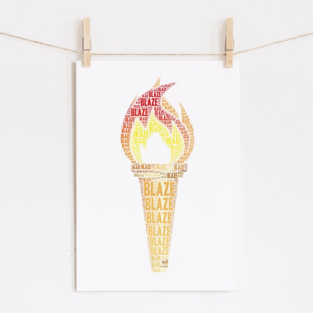 Torch Art Print, Nursery Decor, Torch Wall Art Print, Kids Room Decor ...