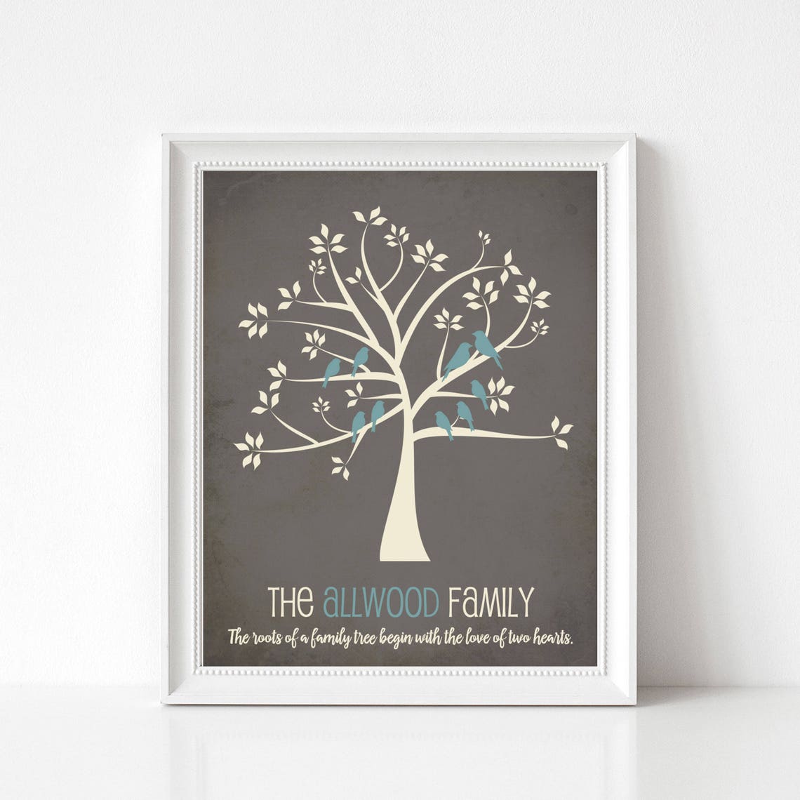 ADOPTION Gift Print, Personalized Family Tree for Adopted Child, Custom ...