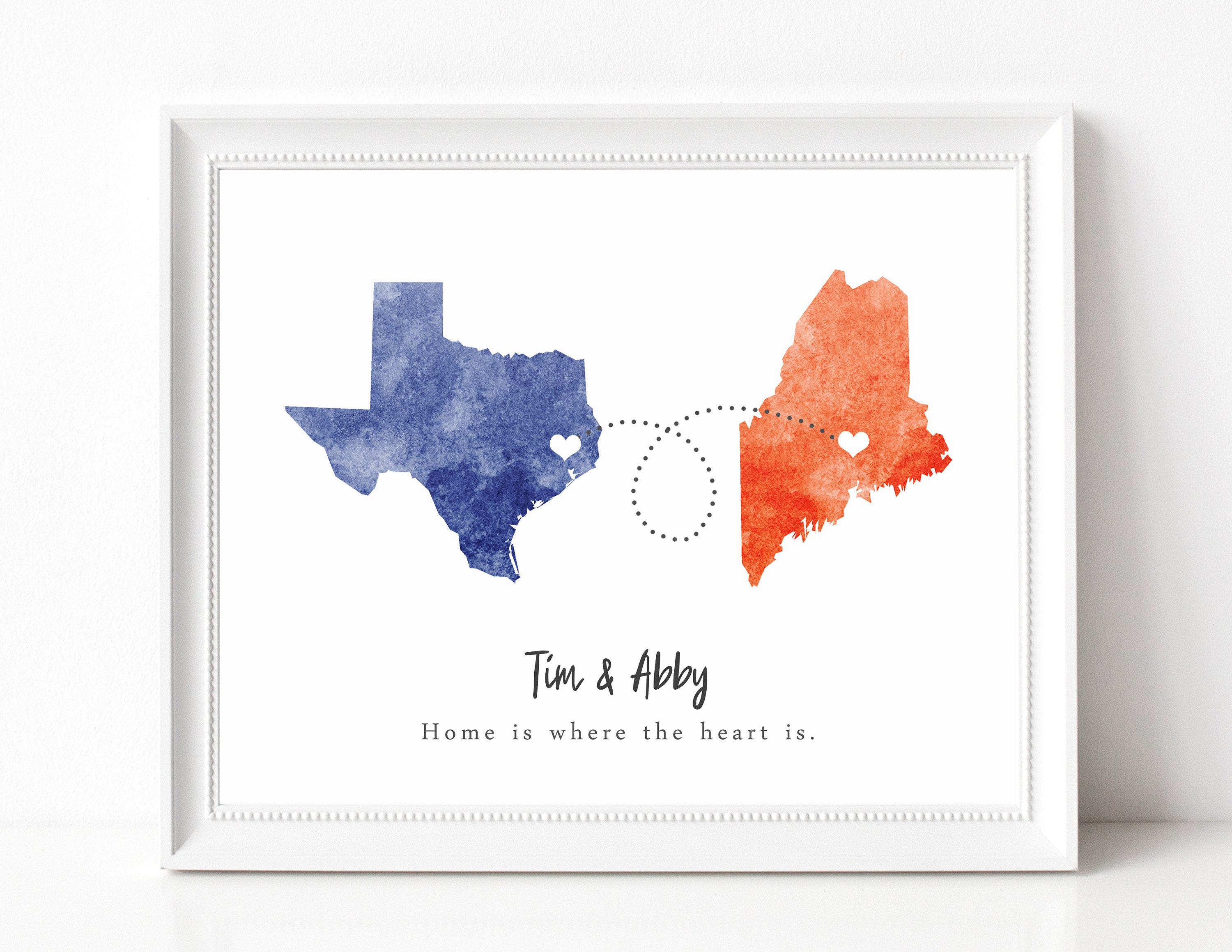 Custom Moving Away Gift Print Going Away Gift Long Distance | Etsy