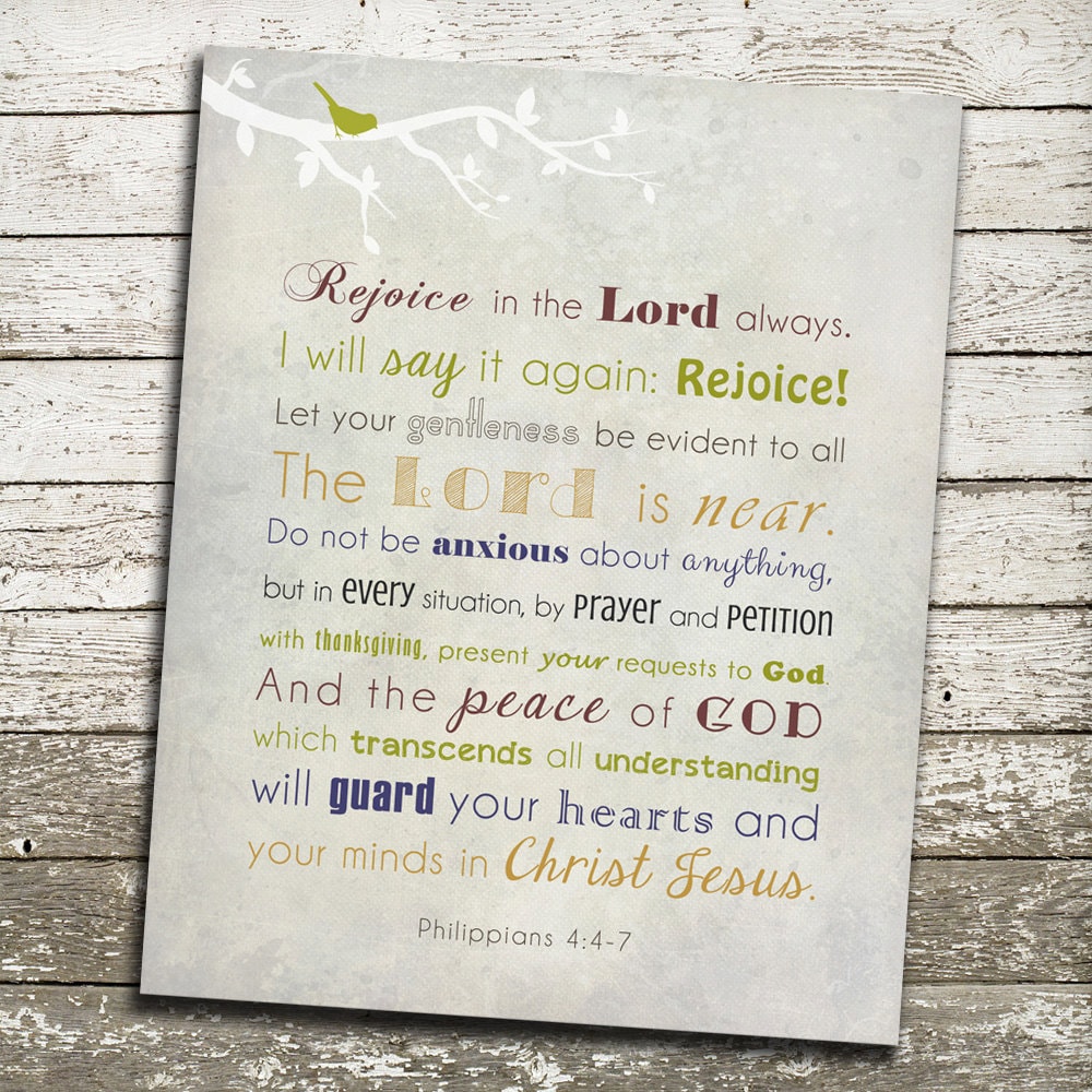 Digital Prints Philippians 4:7 Bible Verse Print Art & Collectibles ...