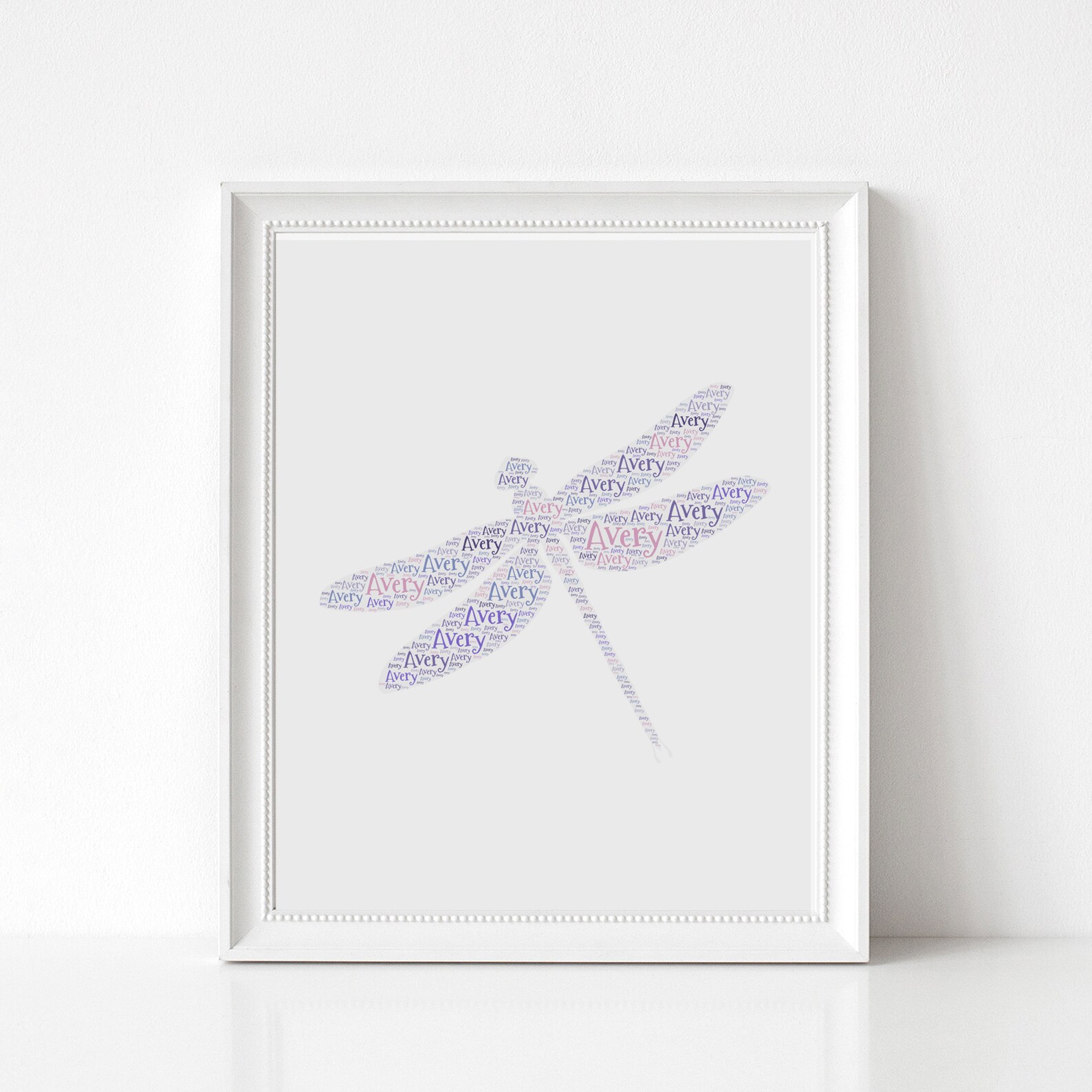 Personalized DRAGONFLY Art Print Custom Dragonfly Gift | Etsy