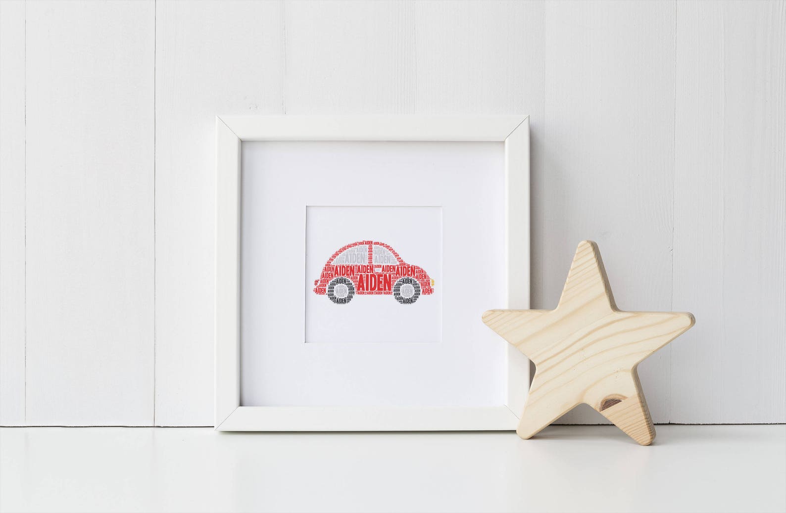 Personalized CAR Print, Boys Room Decor, Car Art for Kids Bedroom, Car ...