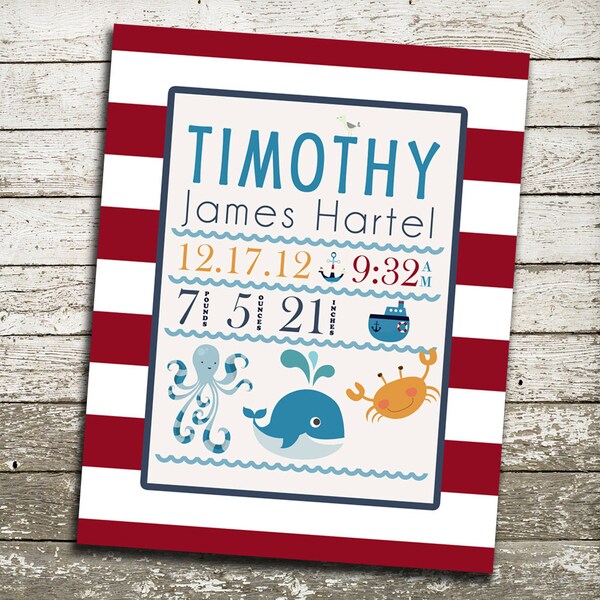 Birth Statistics - Etsy