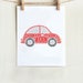 Personalized CAR Print Name Art car Wall Art Print Kids - Etsy