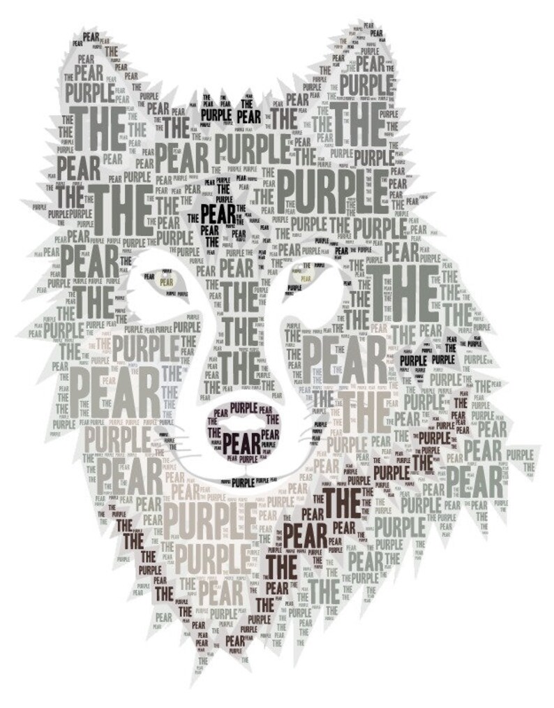 Custom WOLF Art Print, Custom Name Nursery Art, Wolf Themed Room Decor ...