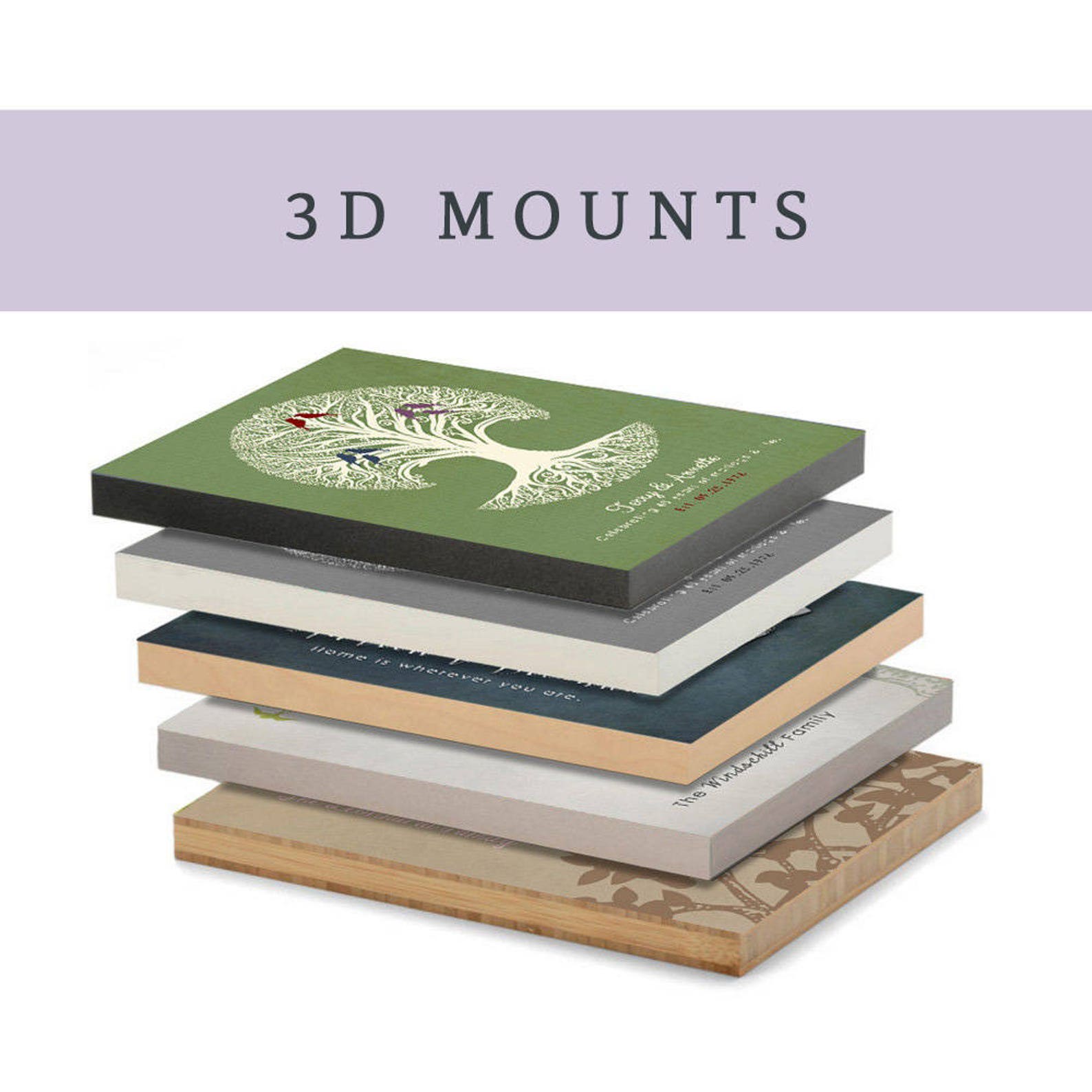 UPGRADE to a 3D Mount for Any Wall Art Print in My Shop | Etsy