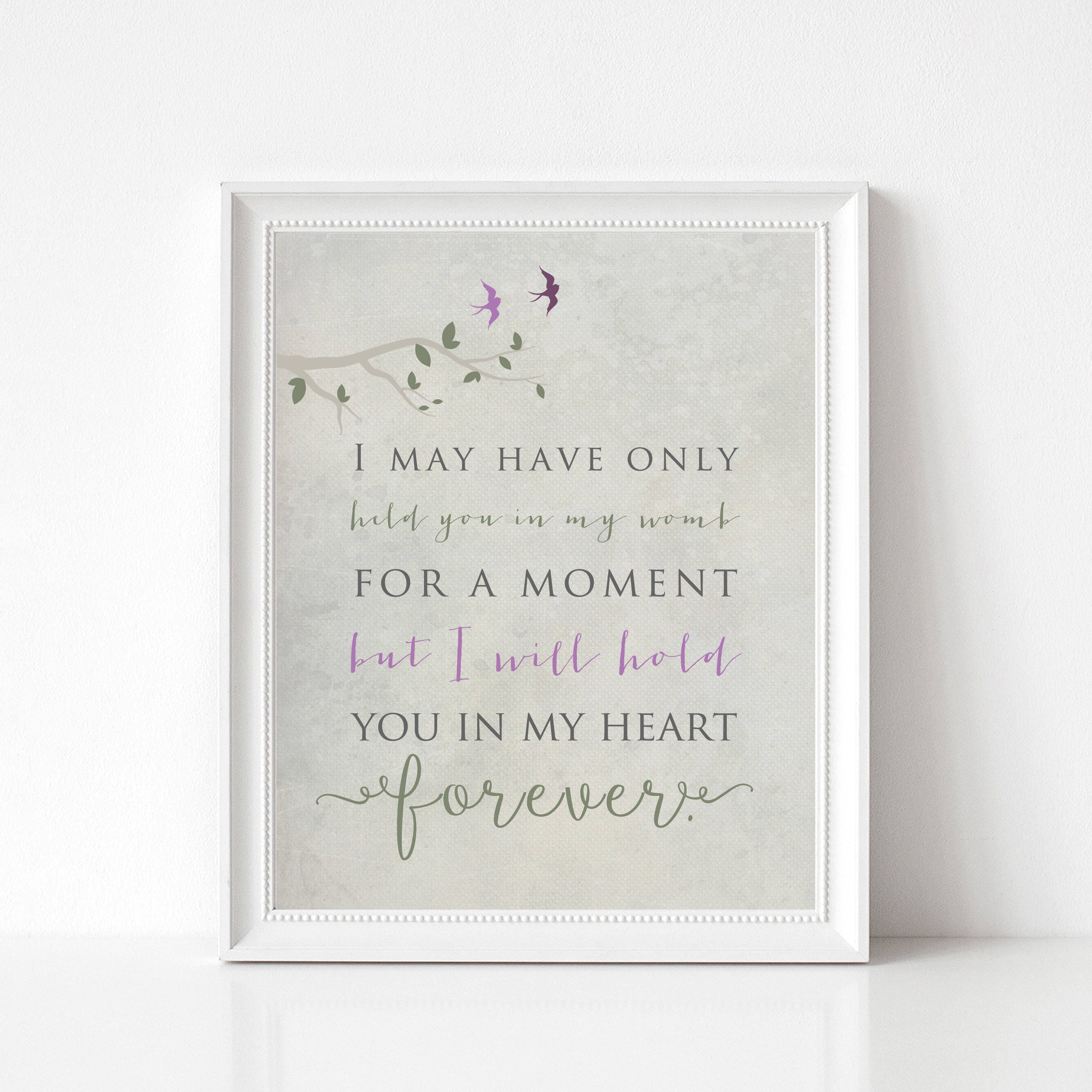 Infant Loss Death of Loved One Miscarriage Print In Memory | Etsy