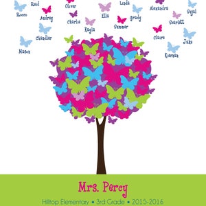 TEACHER Gift, Teacher Sign, Personalized Print With Student Names ...