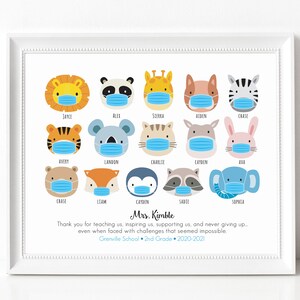 Quarantine Teacher Gift Print, Covid Teacher Appreciation Sign ...