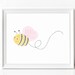 Personalized BEE Art Print, Custom Honey Bee Gift, Insect Nursery Wall ...