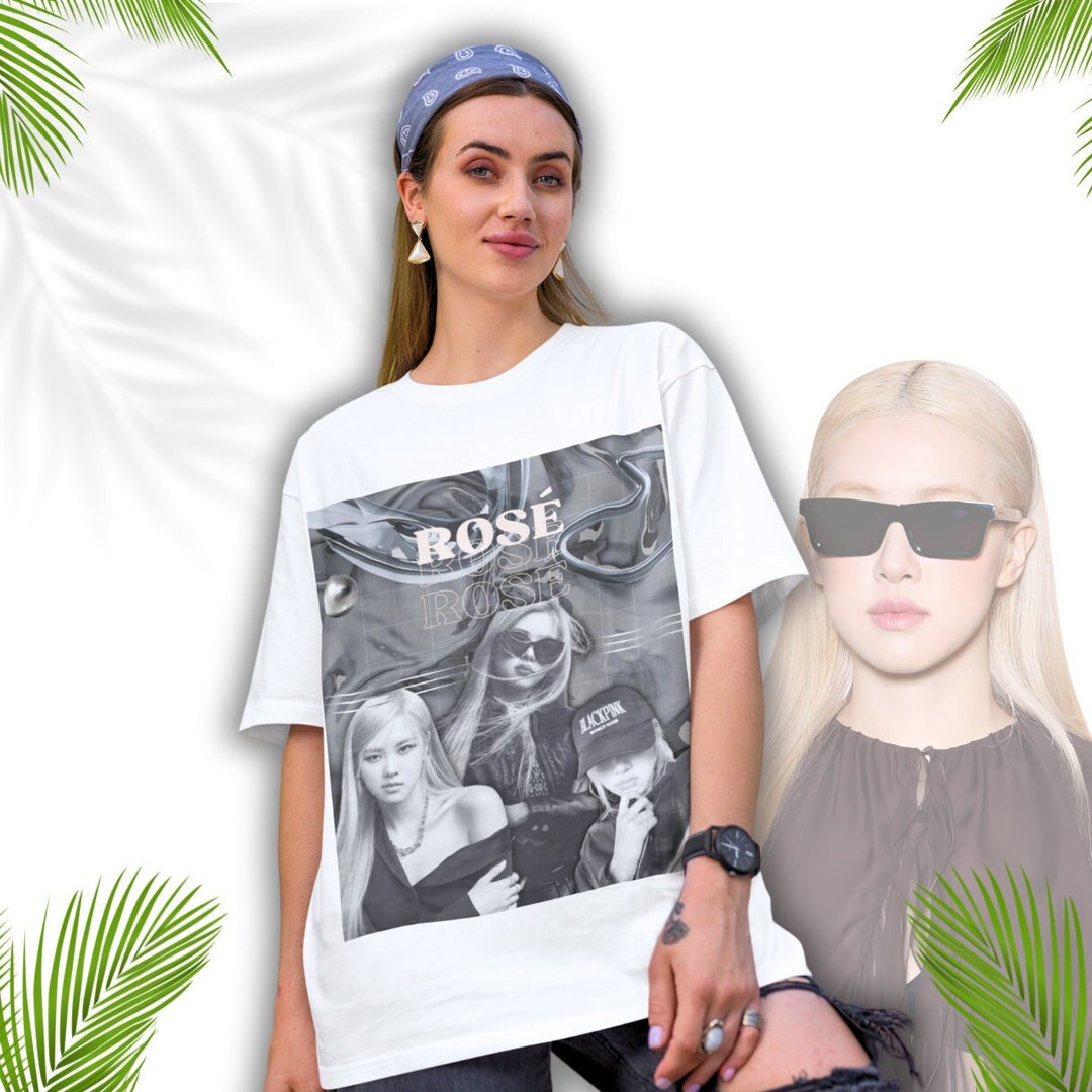 Blackpink Rosé T-shirt Kpop Tee Korean Style Gift for Her or Him Gold ...