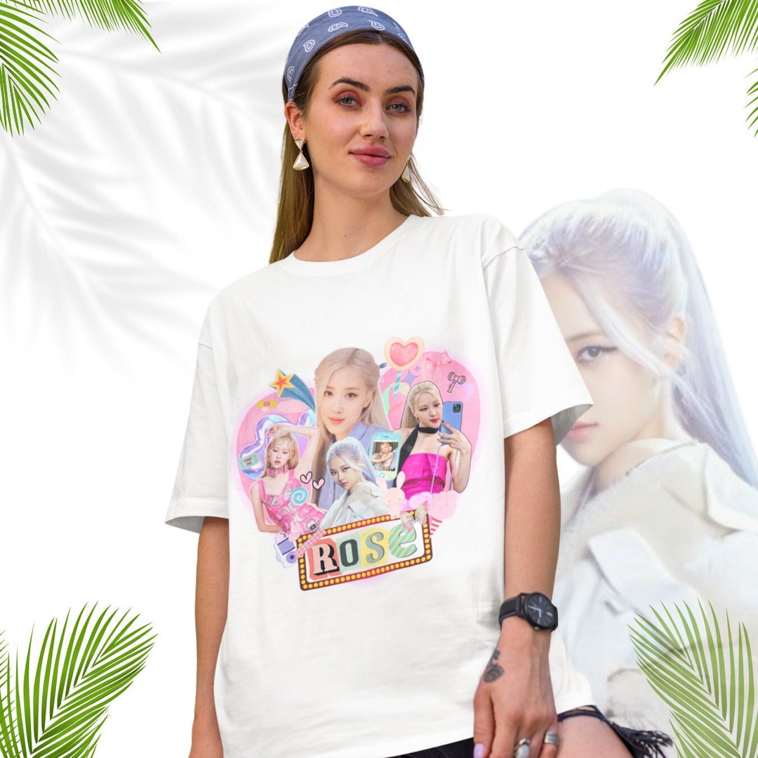 Blackpink Rosè Cute T-shirt Kpop Tee Korean Style Gift for Her or Him ...