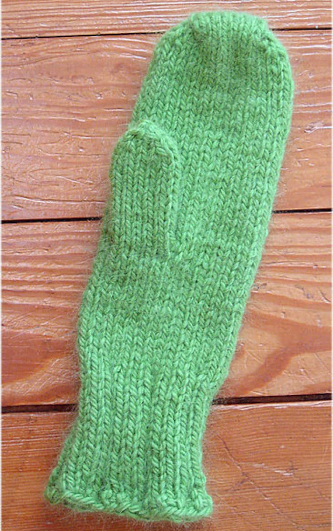 Toe-up Mittens With Replaceable Thumb- PDF Download - Etsy