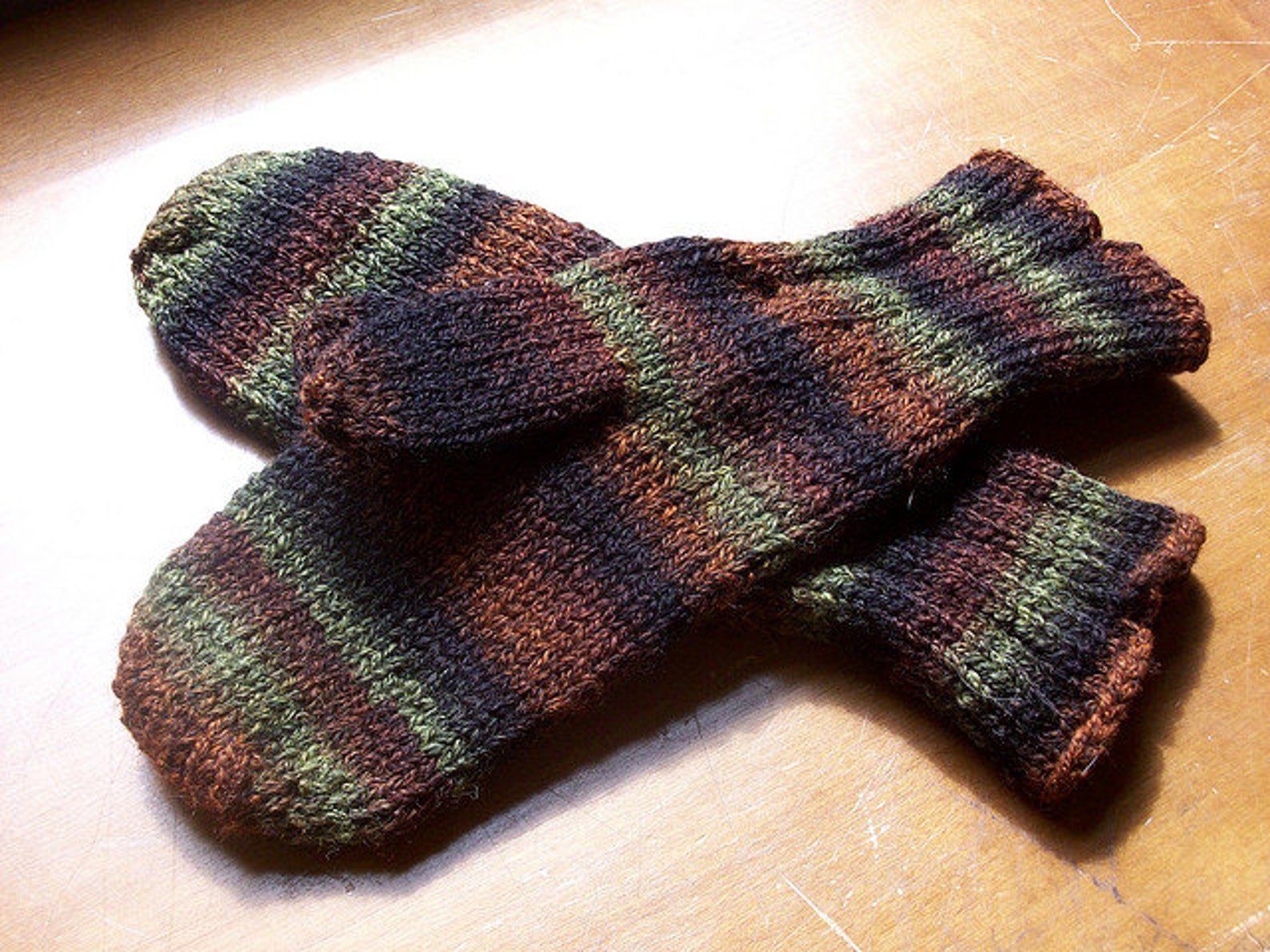 Toe-up Mittens With Replaceable Thumb- PDF Download - Etsy