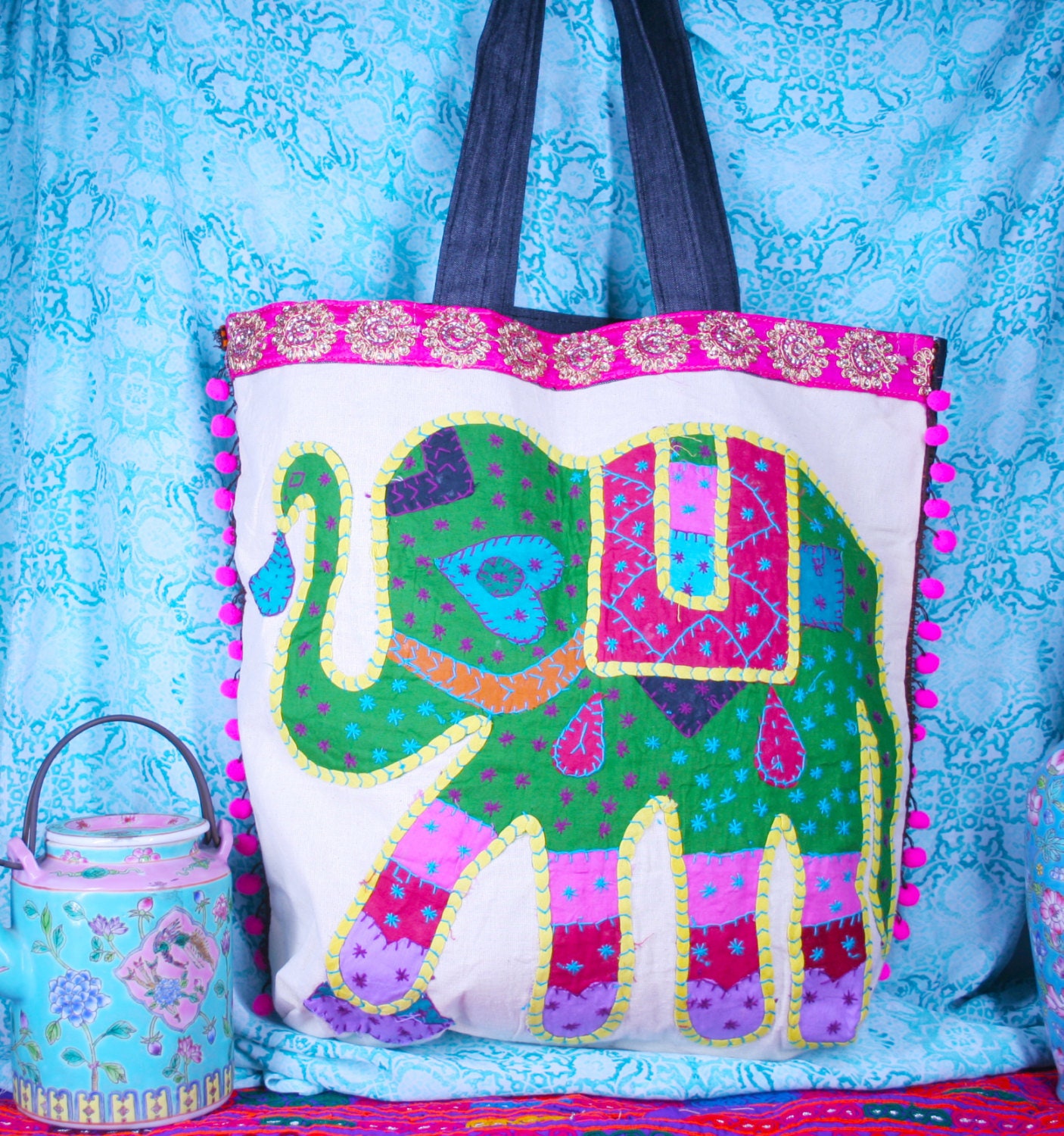 Elephant Tote Bag - Etsy