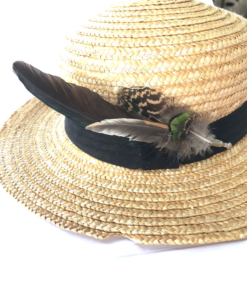 Feather Pin Hat - Etsy