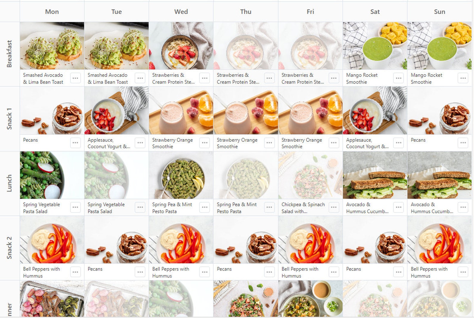 Spring RESET Complete 4-week Meal Plan - Etsy