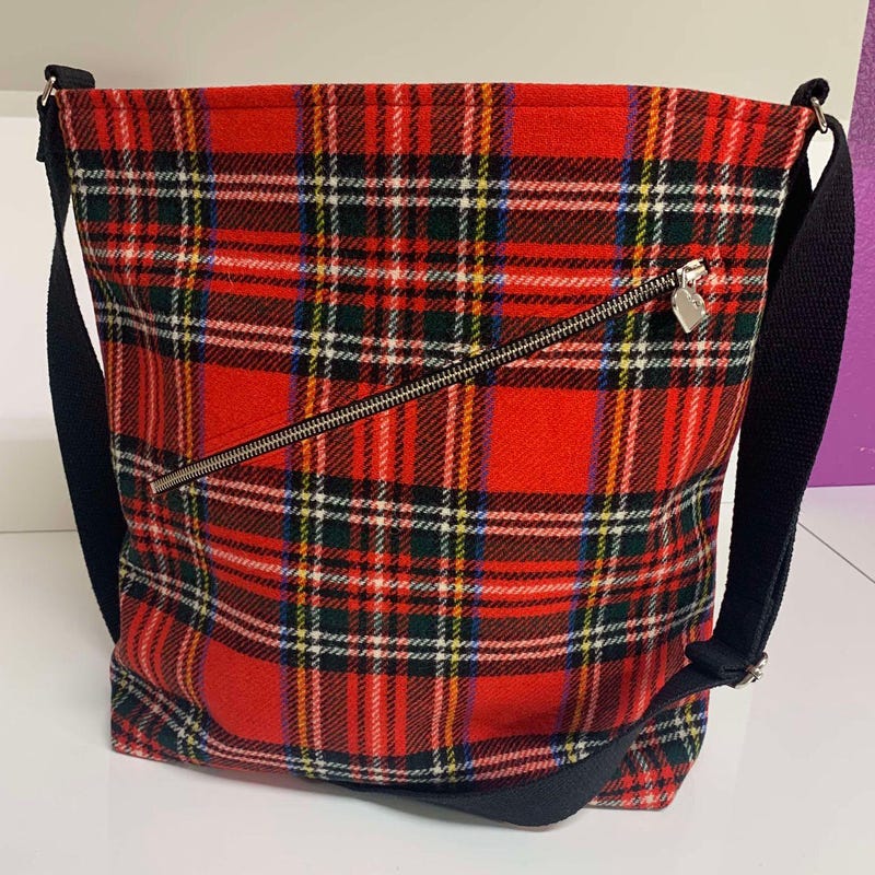 Plaid Crossbody Bag - Etsy
