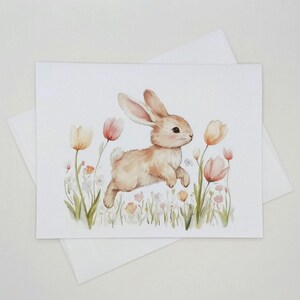 Cute Bunny Note Cards, Set of 8 Blank Cards Set With Envelopes, Easter ...