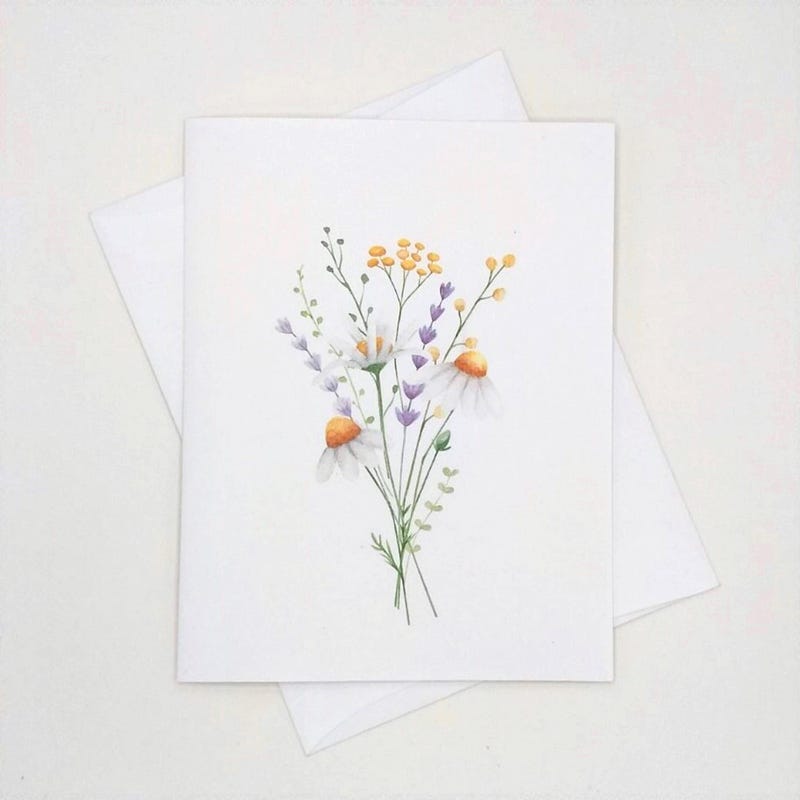 Daisy Note Cards - Etsy