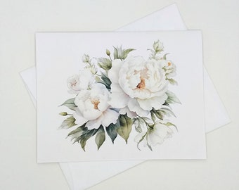 Rose Flower Note Cards Set of 10 With Matching Envelopes - Etsy