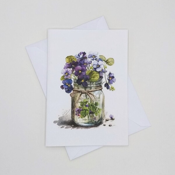 Violet Card - Etsy